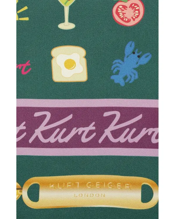 Kurt Geiger Icons Silk Square Scarf