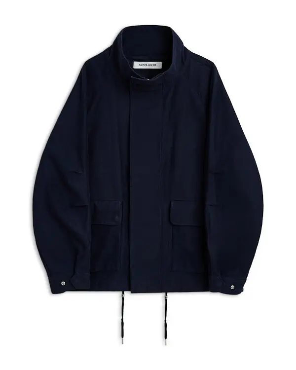SUNFLOWER Drawstring Field Jacket - Navy