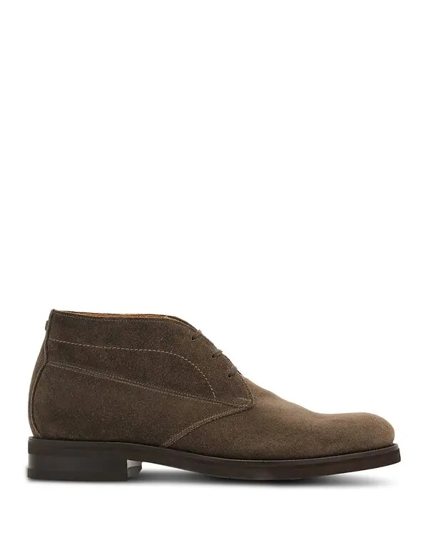 FERRAGAMO Suede Leather Ankle Boots - Elefante