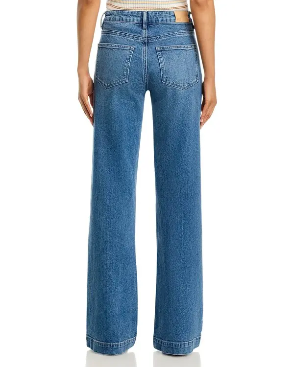 Paige Leenah High Rise Wide Leg Jeans - Coventry