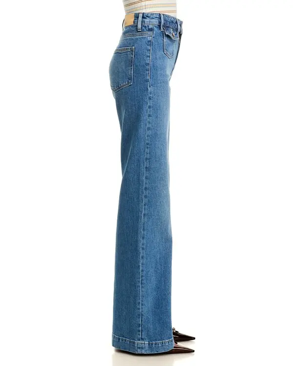 Paige Leenah High Rise Wide Leg Jeans - Coventry