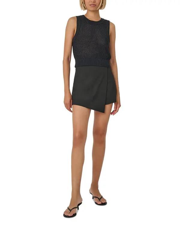 TOCCIN Stella Button Wrap Skort - Jet