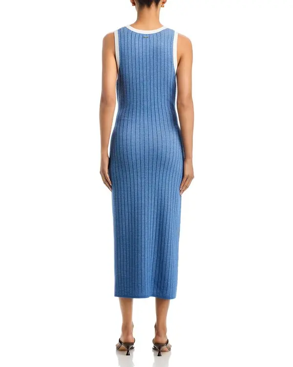 TOCCIN Bex Knit Midi Dress - Ocean Optic Multi