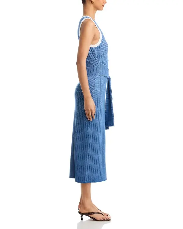 TOCCIN Bex Knit Midi Dress - Ocean Optic Multi