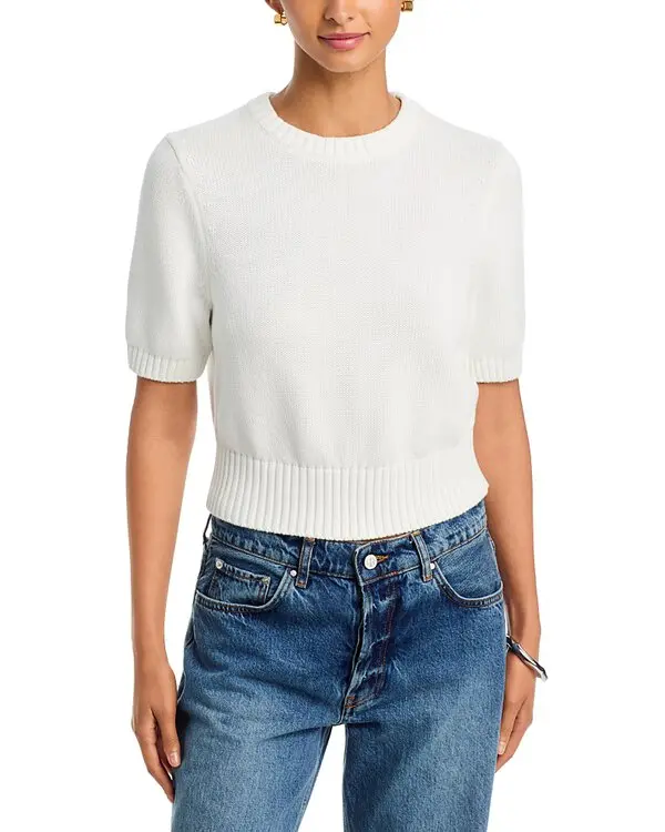 TOCCIN Tocca Elsie Short Sleeve Sweater - Optic