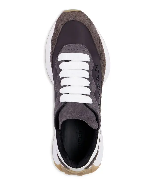 Alexander McQueen Leather & Suede Sneakers - Pearl Grey
