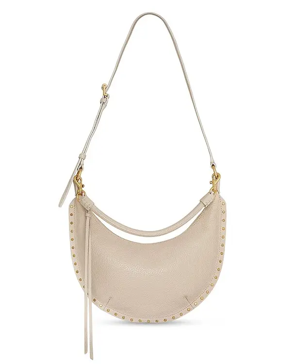 Rebecca Minkoff Darren Small Leather Crescent Crossbody Bag - Stone