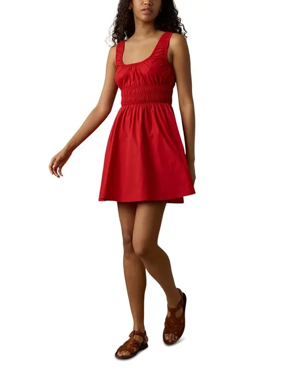 Faherty Brand Coastal Poplin Sunseeker Mini Dress