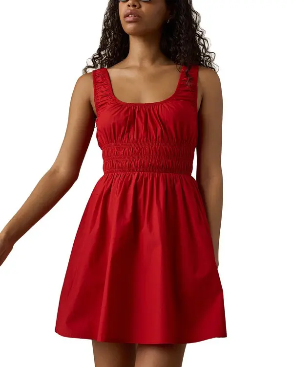 Faherty Brand Coastal Poplin Sunseeker Mini Dress