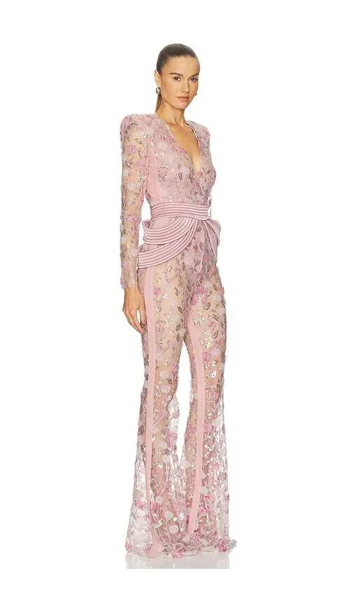 ZHIVAGO Embroidered Sequin Jumpsuit