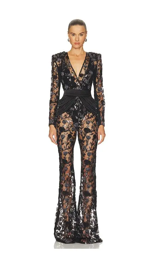 ZHIVAGO The Scent Of Roses Pc Jumpsuit - Black