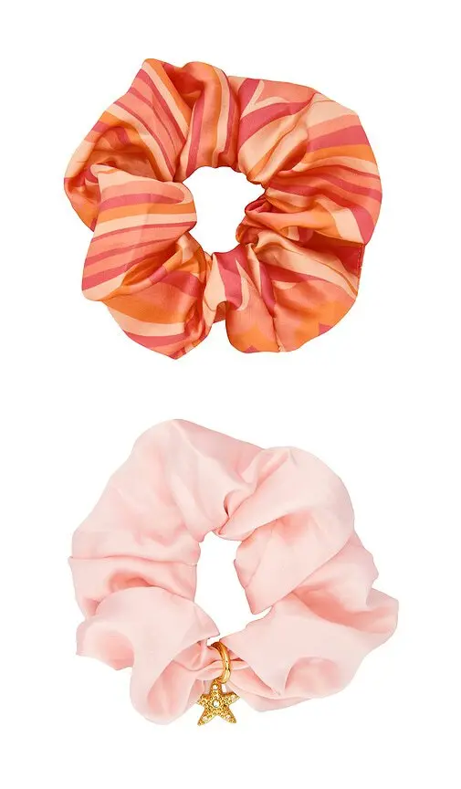FRASIER STERLING Spritz Scrunchie Set In Pink