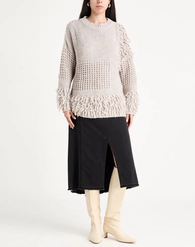 CARACTÈRE Multicolor Knit Sweater With Fringe Detailing