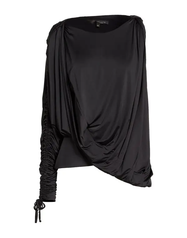 BABYLON One-shoulder Ruched Polyamide Blend Top