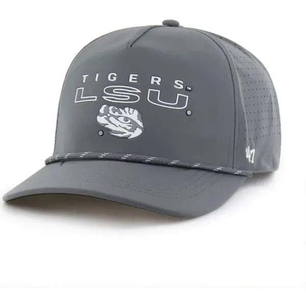 '47 Lsu Tigers Forward Vent Hitch Rope Adjustable Hat - Gray