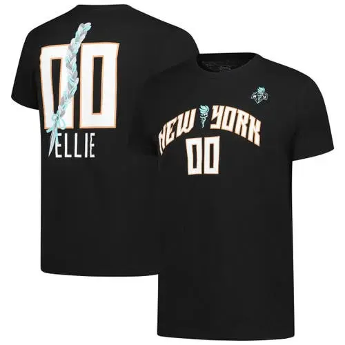 STADIUM ESSENTIALS New York Liberty Ellie Mascot Name & Number T-shirt - Black