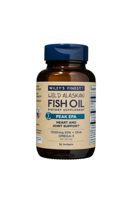 WILEY'S FINEST Peak Epa Omega-3 Softgels For Joint Health Support 30 Softgels Bottle - None