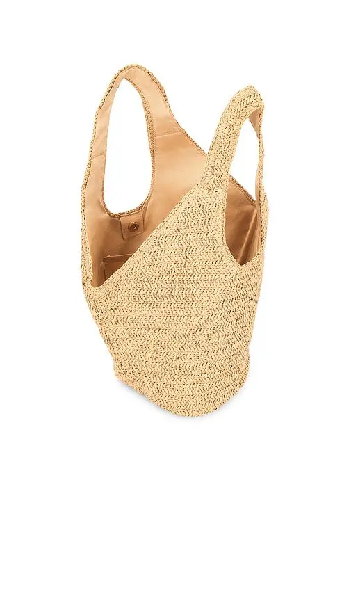 NIKKI BEACH Kaia Raffia Tote Bag