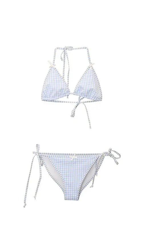 LoveShackFancy Tween Dannie Bikini - Blue