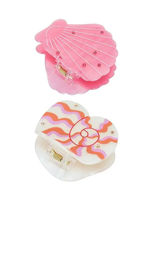 FRASIER STERLING Shell Beach Claw Clip Set