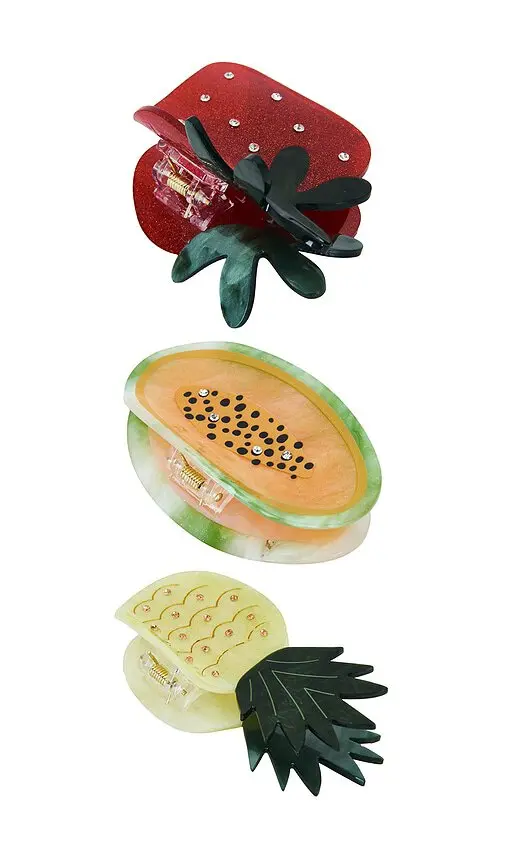 FRASIER STERLING Sugarfruit Claw Clip Set