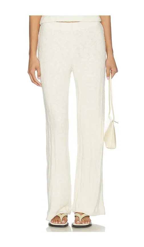 PERFECTWHITETEE Leilani Summer Mesh Pant - Ivory
