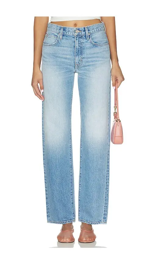 SLVRLAKE Kendra Straight Leg Jeans - Blue