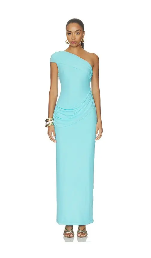Superdown Asymmetrical Maxi Dress - Blue