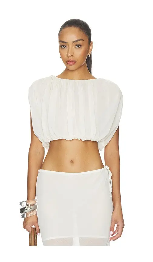 SNDYS. Mara Gathered Top