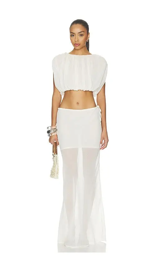 SNDYS. Mara Gathered Top