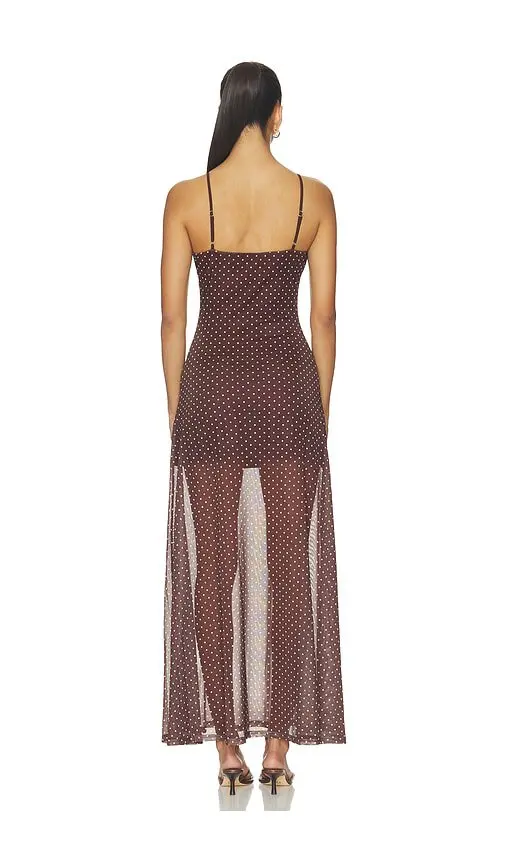 SNDYS. Soren Maxi Dress With Polka Dots