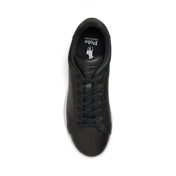 Ralph Lauren Heritage Court Ii Tumbled Leather Sneakers