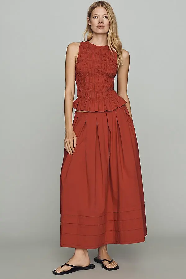 Faithfull The Brand Cales Maxi Skirt - Chilli
