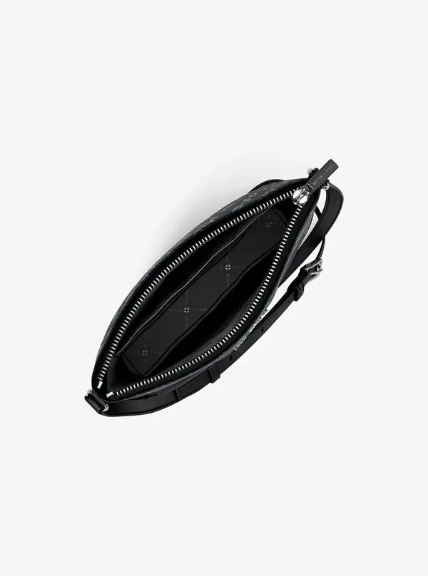 Michael Kors Prescott Small Logo Printed Nylon Crossbody Bag