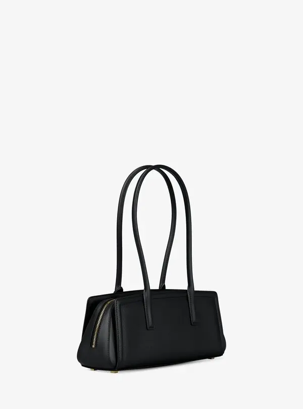 Michael Kors Laila Small Leather Shoulder Bag - Black