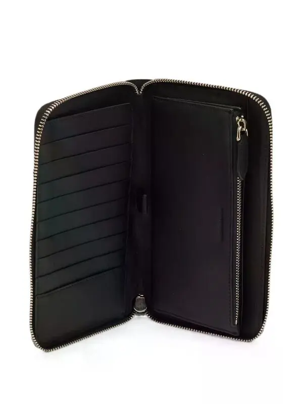 Burberry Check Zip-around Wallet