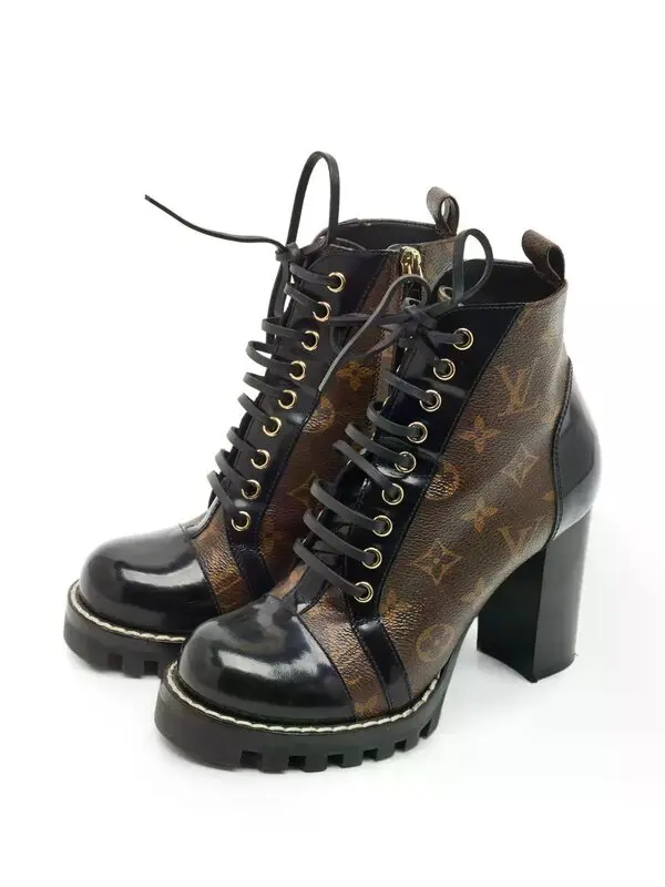 LOUIS VUITTON Star Trail Monogram Ankle Boots