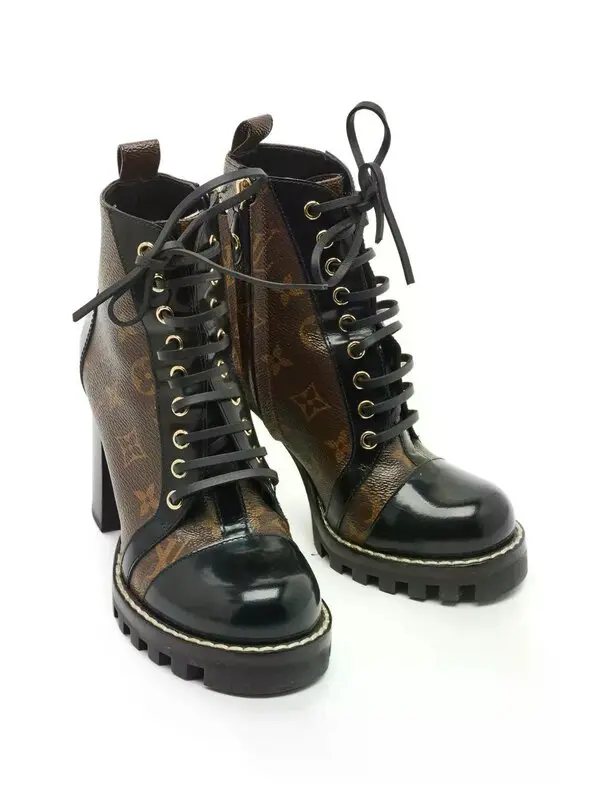 LOUIS VUITTON Star Trail Monogram Ankle Boots