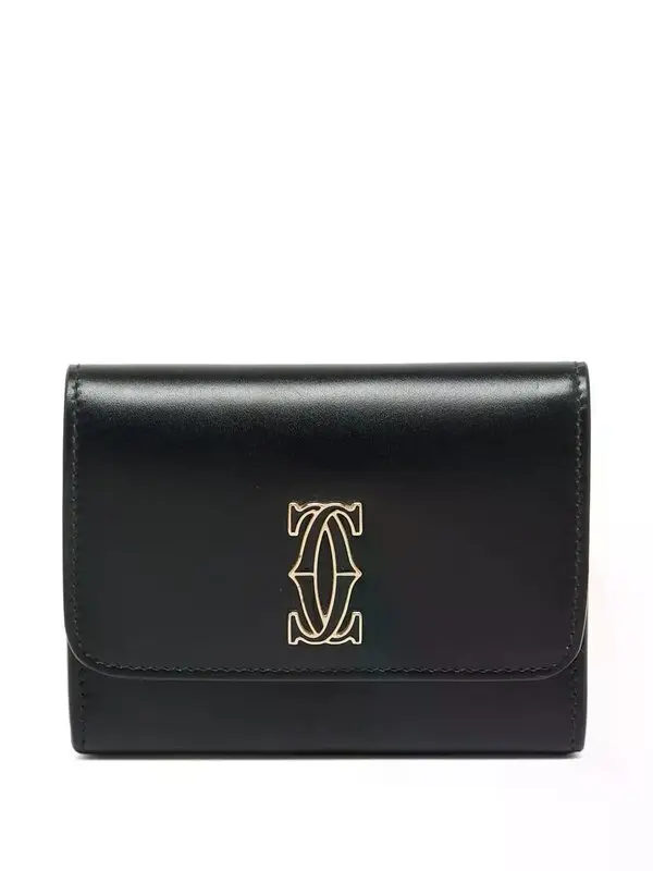 Cartier C De Leather Wallet - Black
