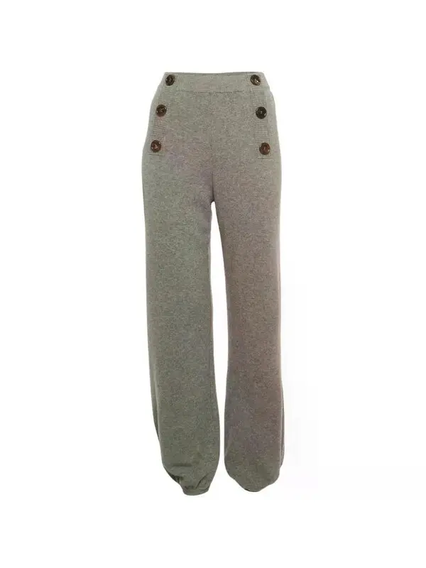 Chloé Button-detail High-waisted Trousers