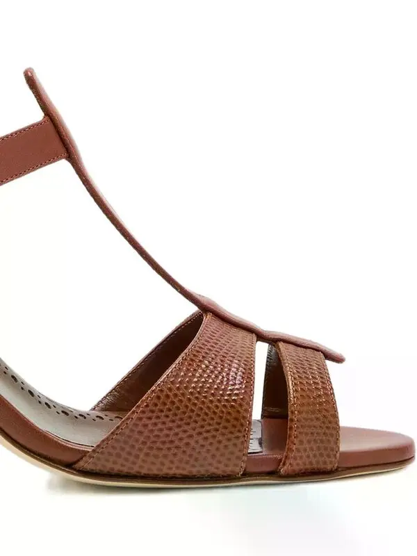 Manolo Blahnik Leather Heeled Sandals