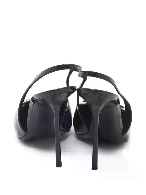 Saint Laurent George Leather Heeled Pumps