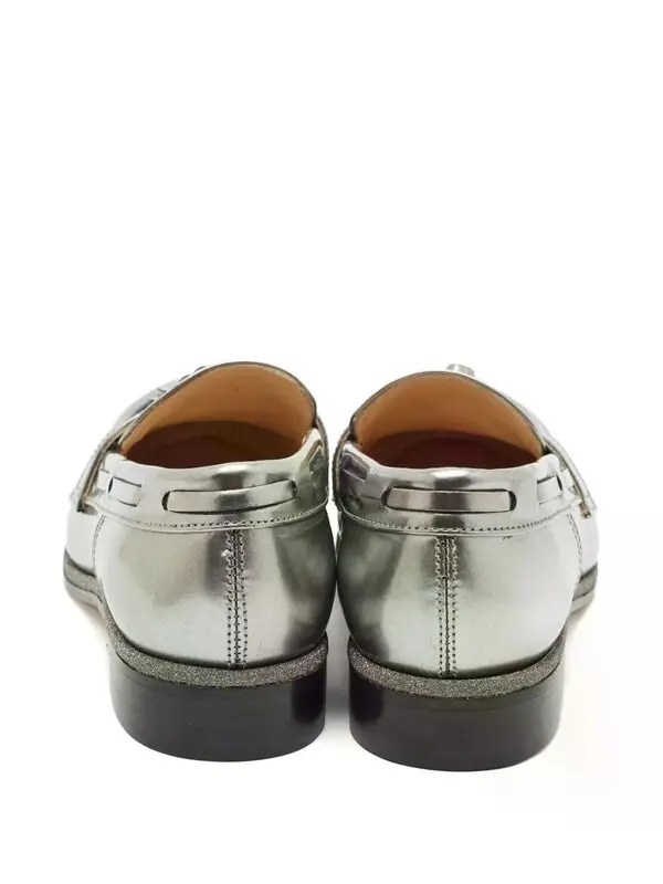 JIMMY CHOO Tassel Leather Loafers