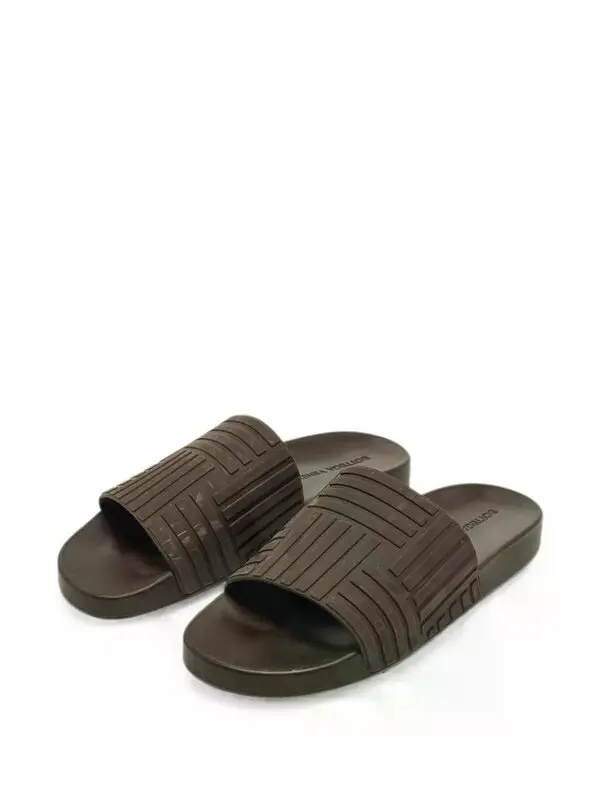 Bottega Veneta Intrecciato Effect Slides