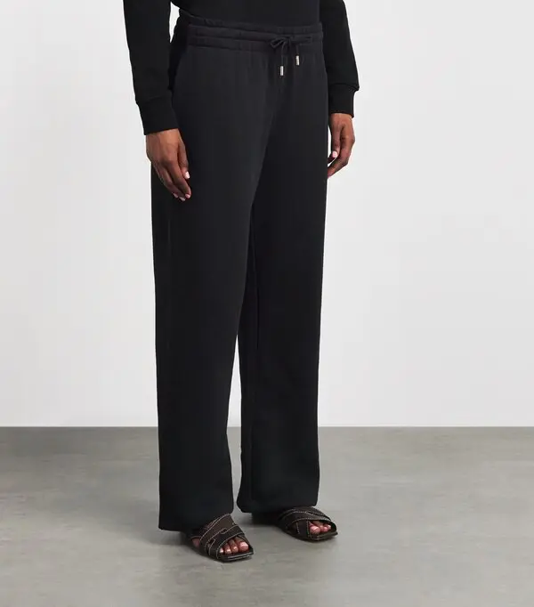 Harrods Cotton Jersey Wide-leg Sweatpants