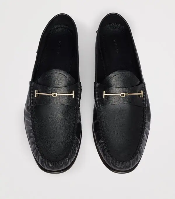 TOM FORD Goatskin T Penny Loafers
