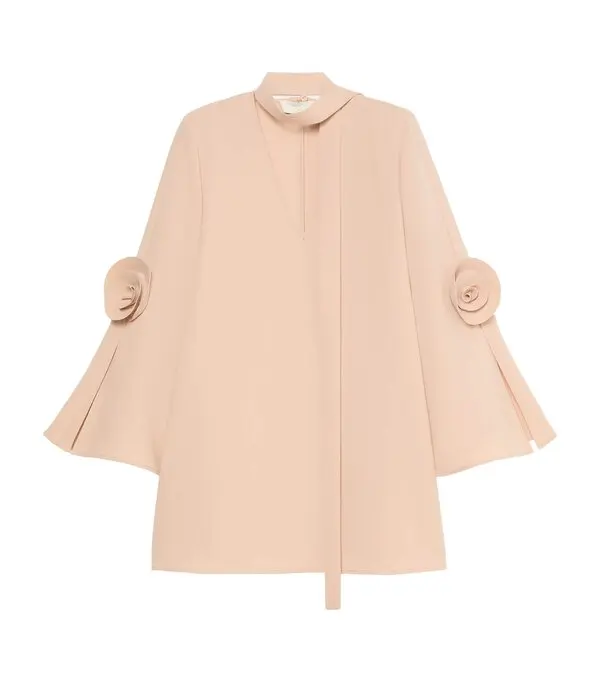 Marina Rinaldi Cady Floral Appliqué Blouse