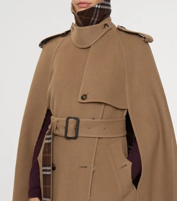 Burberry Wool Trench Cape