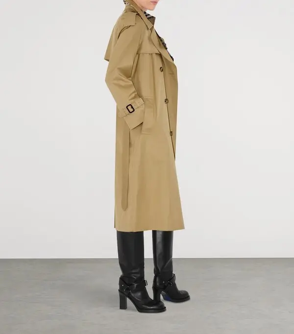 Burberry Long Gabardine Castleford Trench Coat
