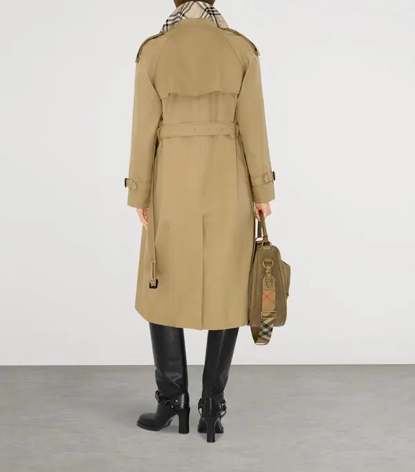 Burberry Long Gabardine Castleford Trench Coat